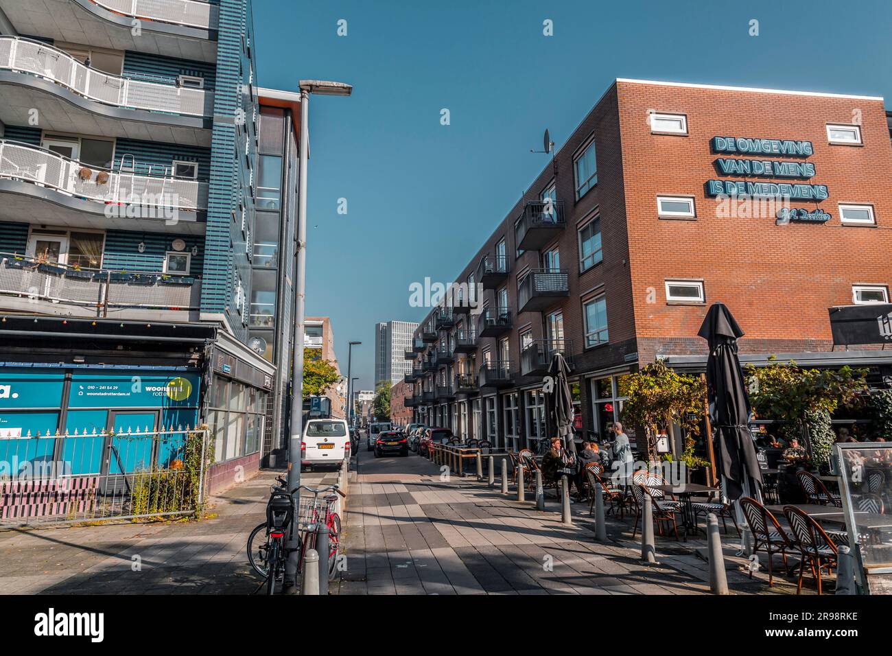Rotterdam, Netherlands - October 8, 2021: Street view and generic ...