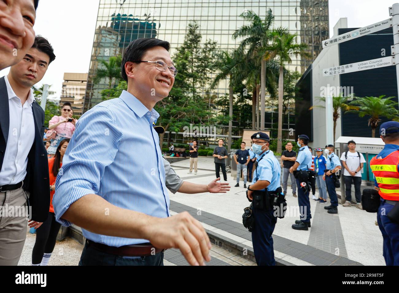 June 25, 2023, Hong Kong, Hong Kong, China: Chief Executive John Lee of Hong Kong SAR ...