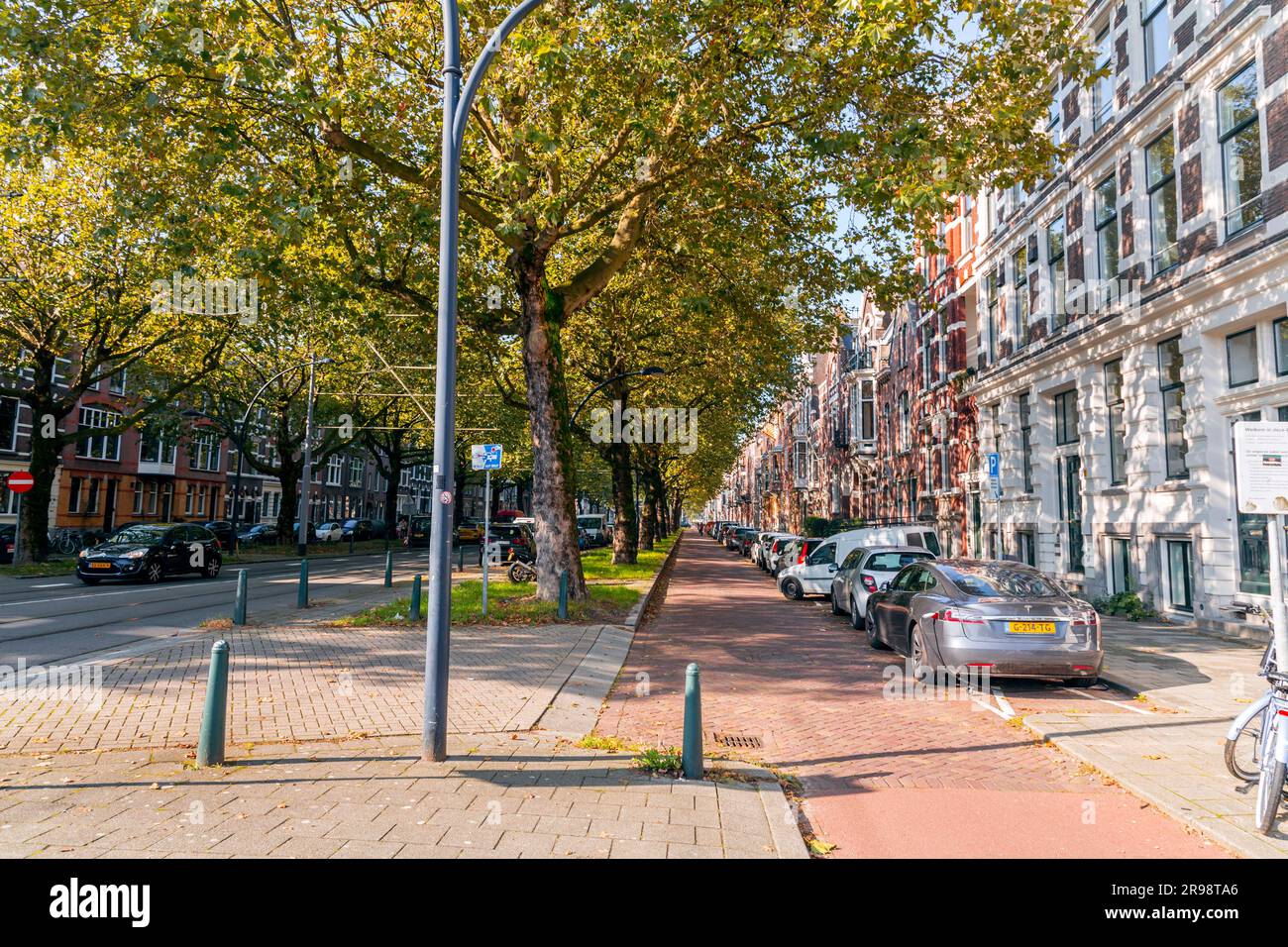 Rotterdam, Netherlands - October 8, 2021: Street view and generic ...
