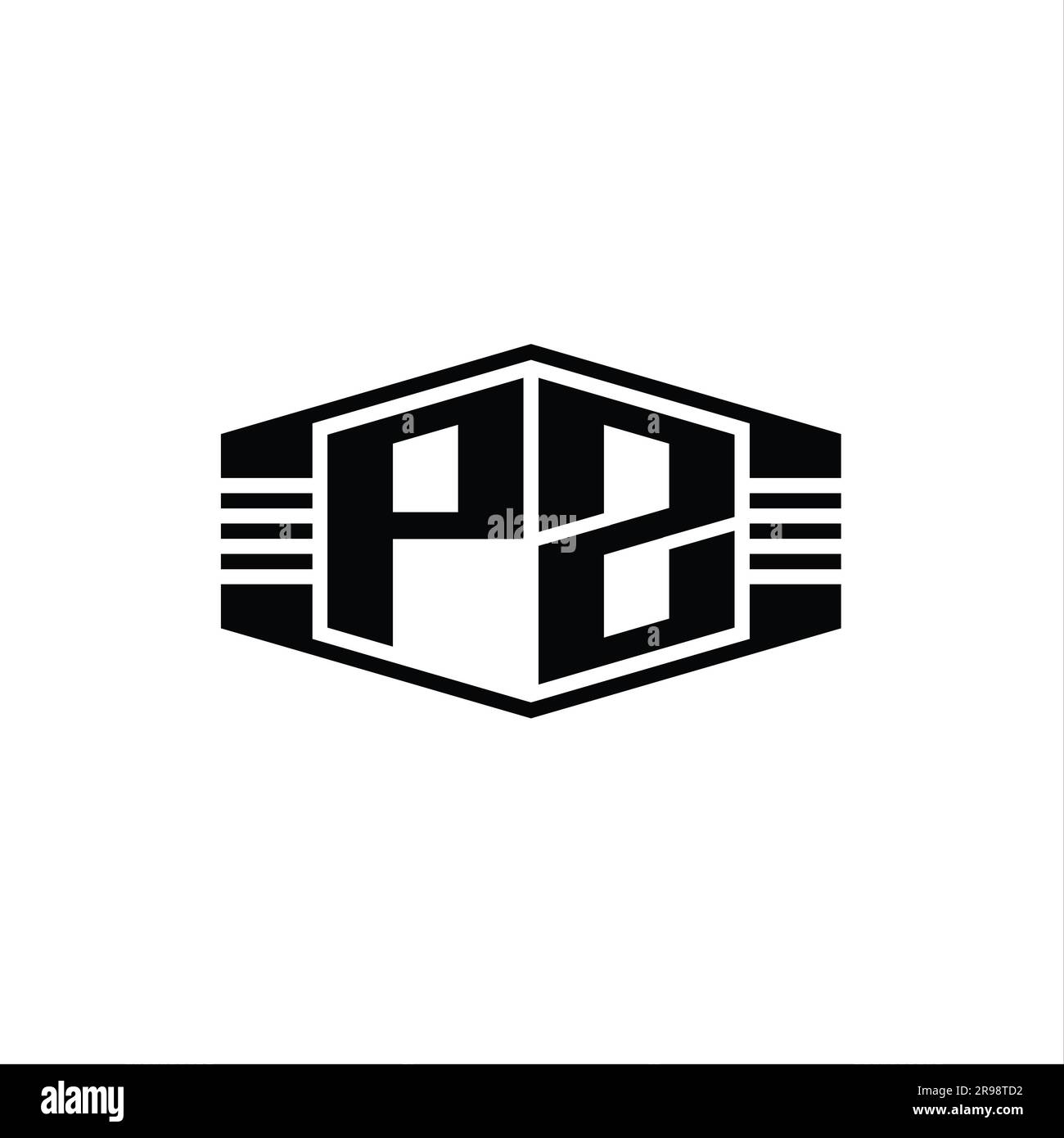 Pz modern logo hi-res stock photography and images - Alamy