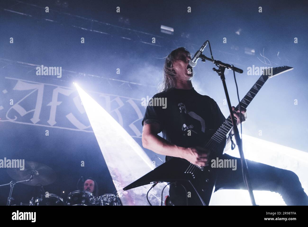Copenhagen, Denmark. 18th, June 2023. The Danish black metal band Afsky ...