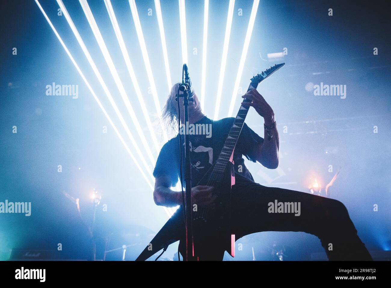 Copenhagen, Denmark. 18th, June 2023. The Danish black metal band Afsky ...