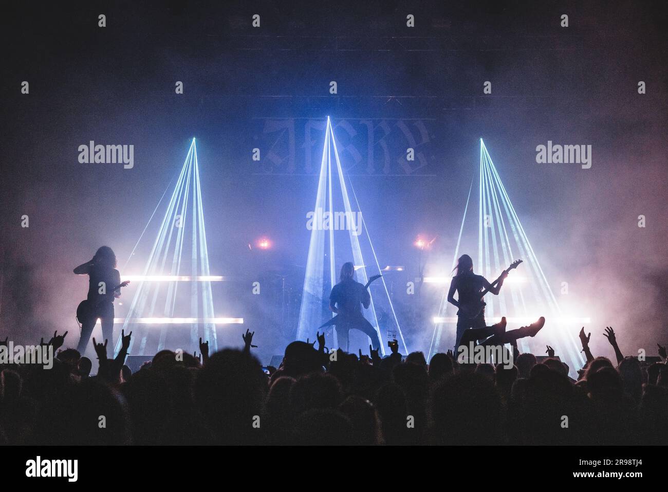 Copenhagen, Denmark. 18th, June 2023. The Danish black metal band Afsky ...