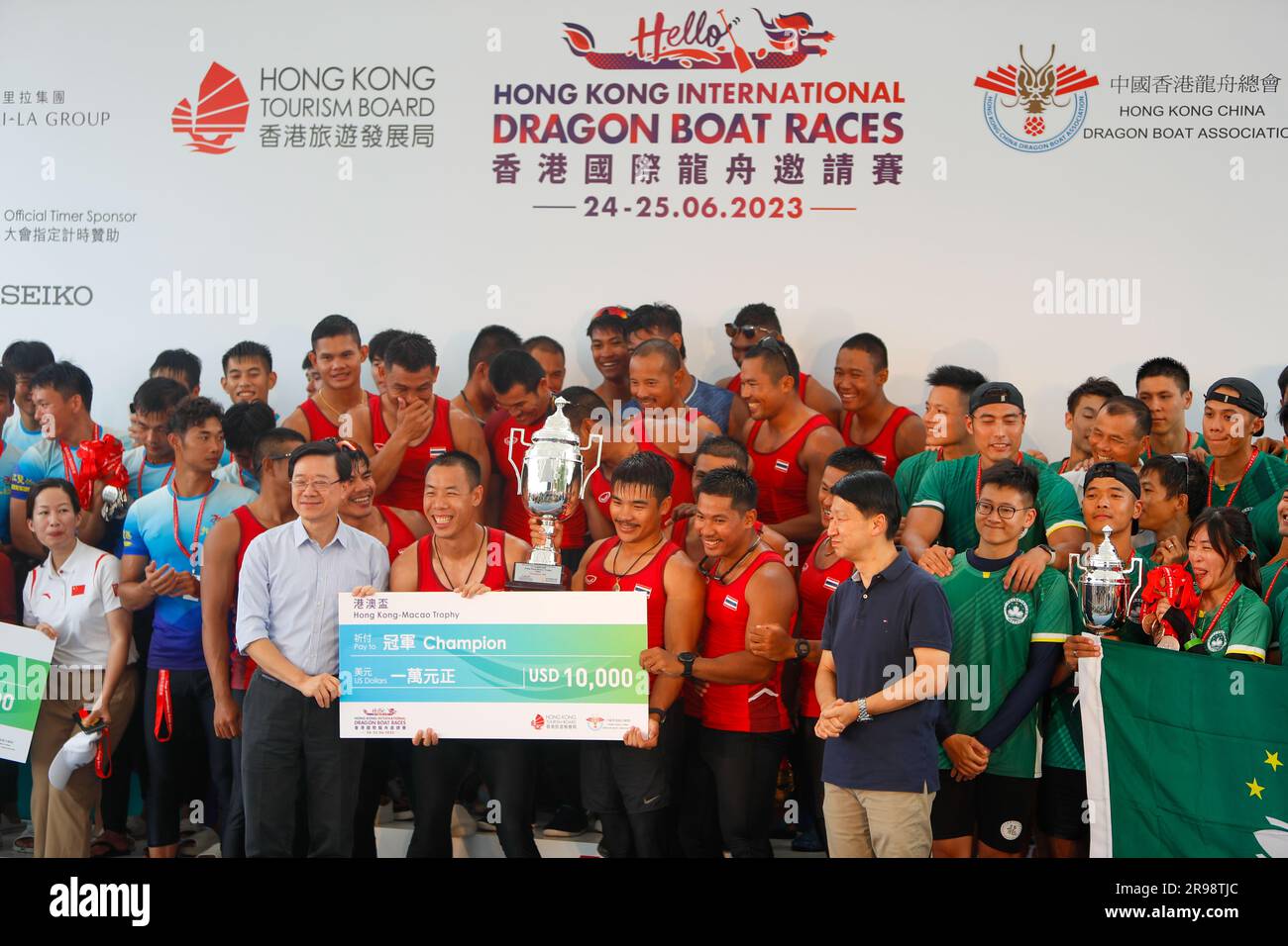 June 25, 2023, Hong Kong, Hong Kong, China: Chief Executive John Lee of ...