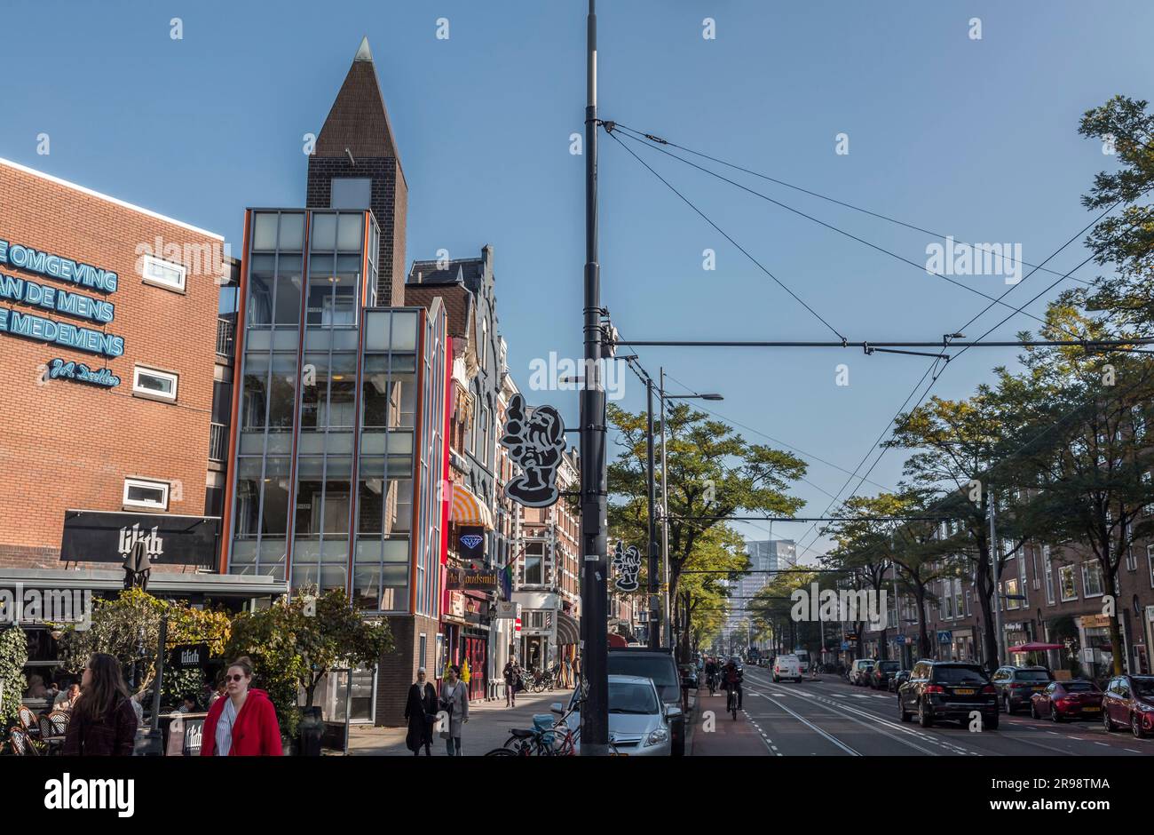 Rotterdam, Netherlands - October 8, 2021: Street view and generic ...