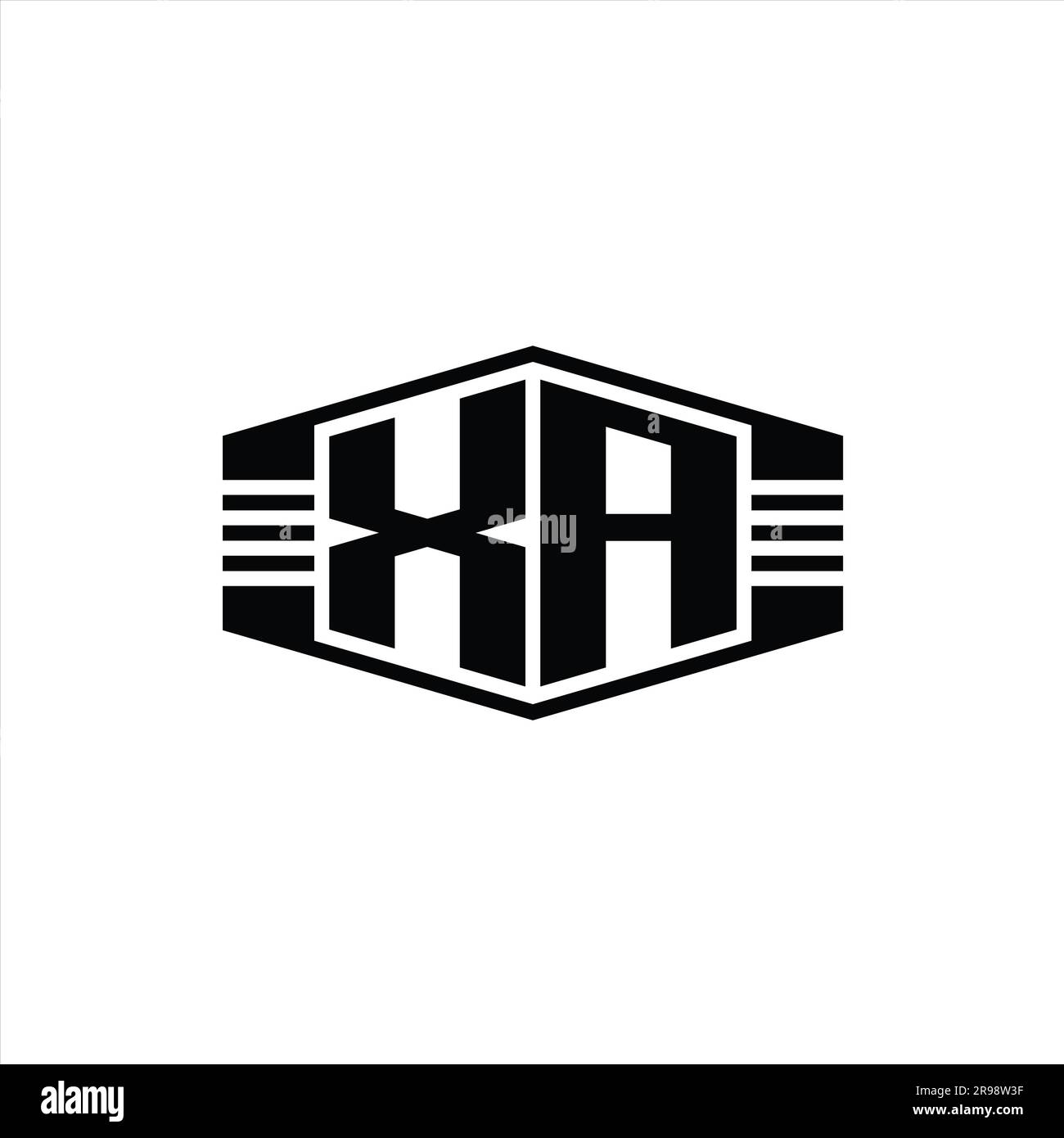 Xa modern logo hi-res stock photography and images - Alamy