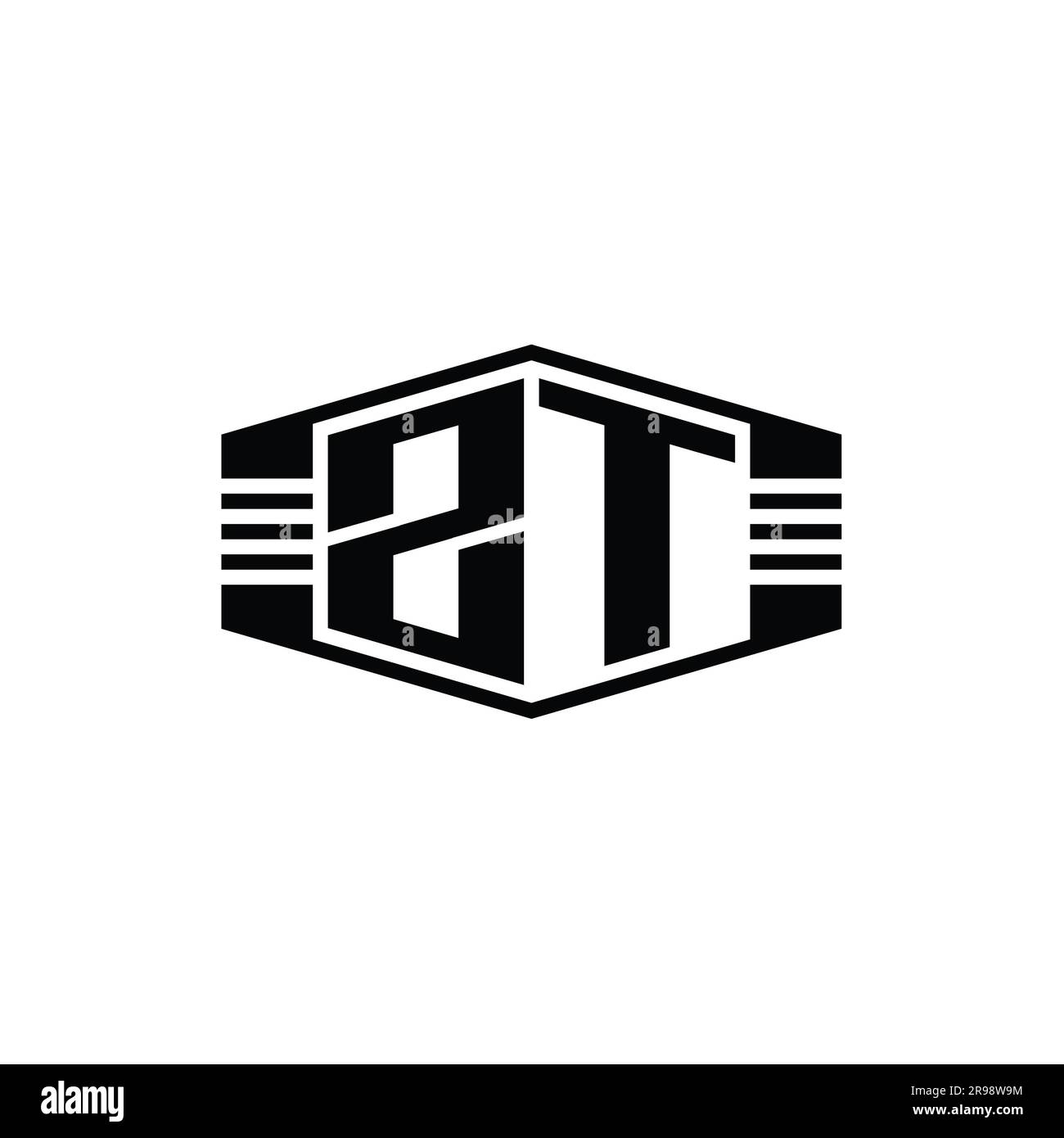 ZT Letter Logo monogram hexagon emblem shape with stripes outline style ... ZT Letter Logo monogram hexagon emblem shape with stripes outline style ...