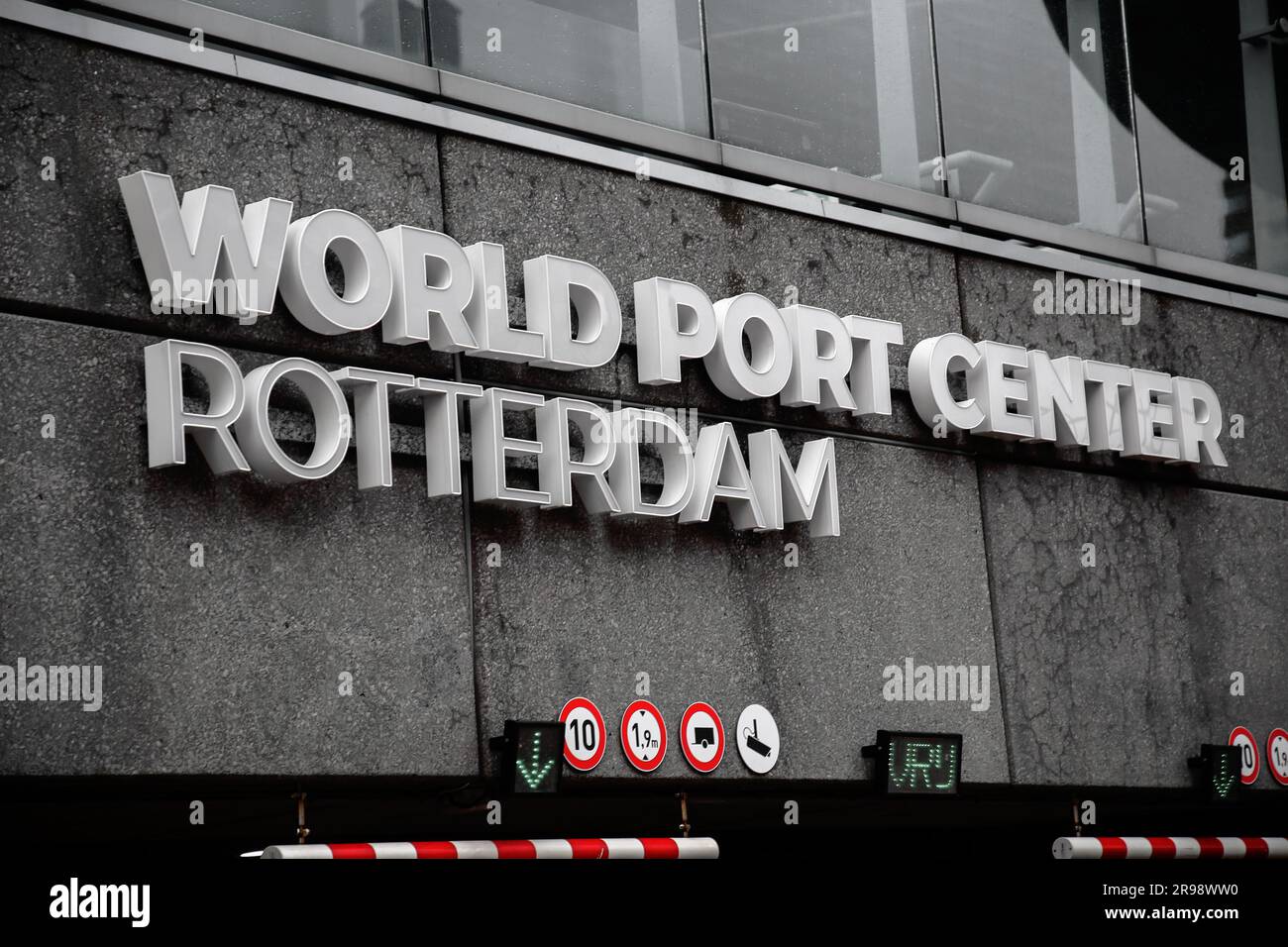 Rotterdam, NL - OCT 8, 2021: World Port Centre is a 33-storey, 123.1 m ...