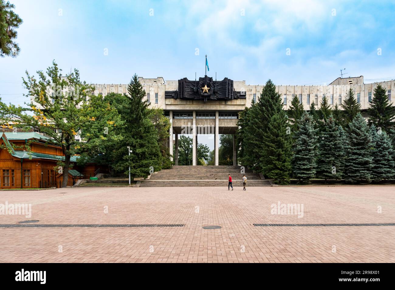 Almaty, Kazakhstan - October 2018: Soviet architecture and landmark in ...
