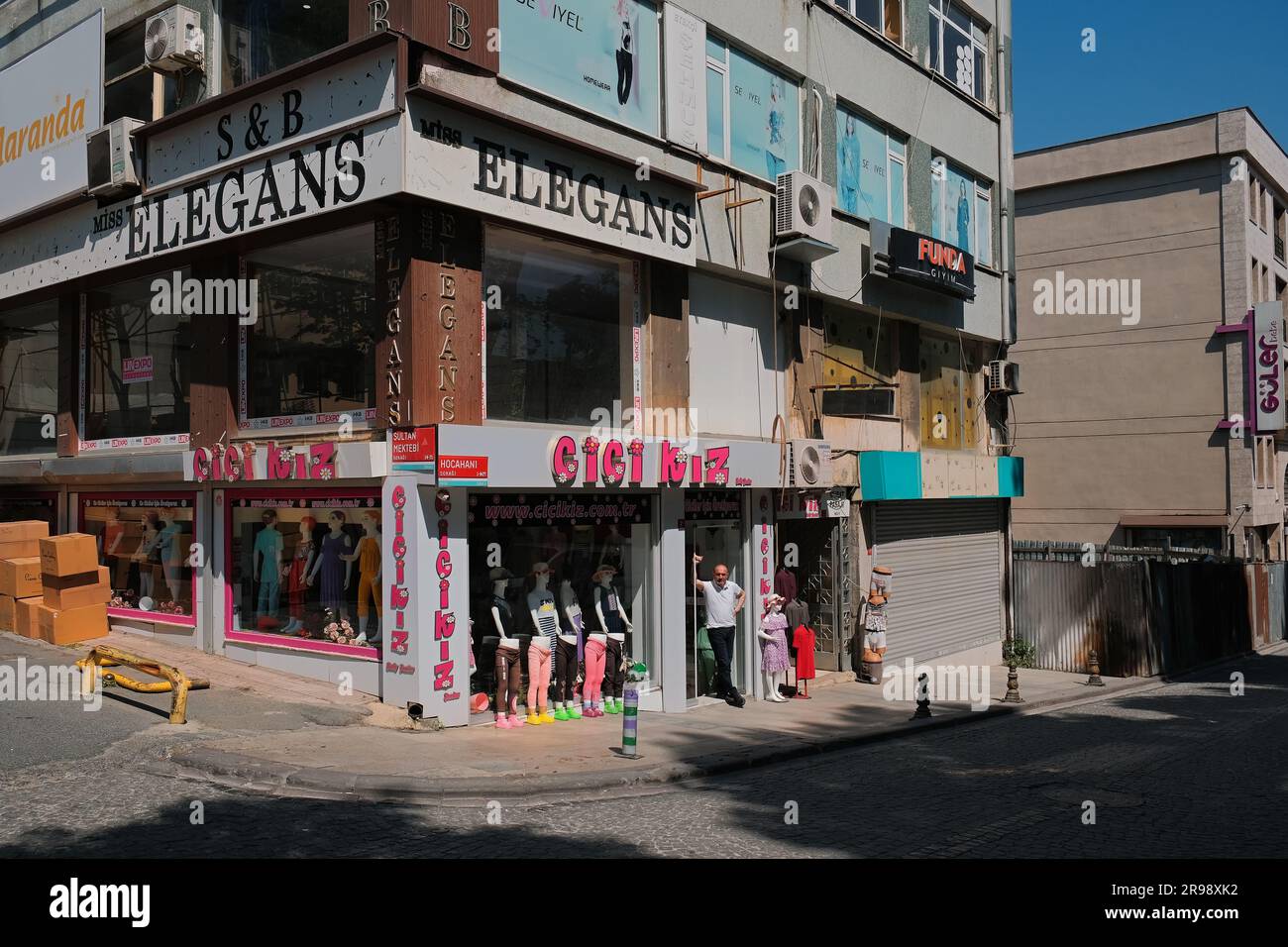Istanbul, Turkey - May 18, 2022. Cityscape and street view in the ...