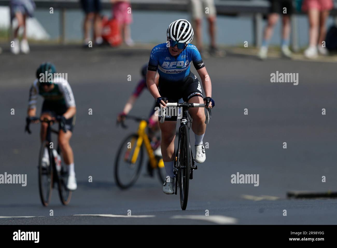 RFDA's Annabel Ramsay in action during the women's road race for the ...