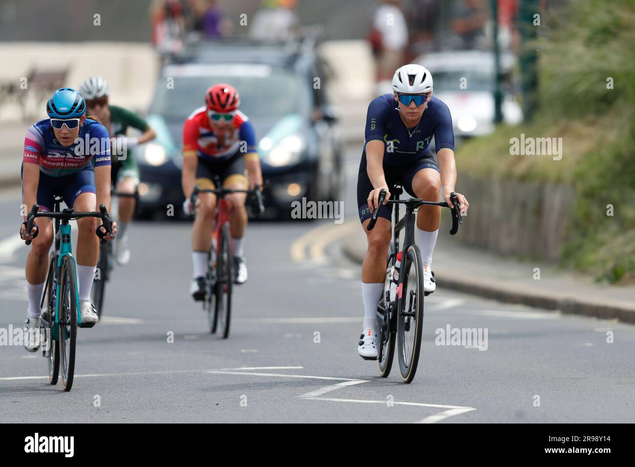 Alba Development Road Team's Amelia Tyler (right) in action during the ...