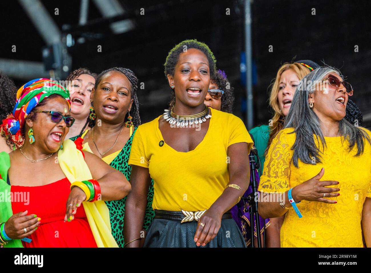 Glastonbury, UK. 25th June, 2023. The Bristol Reggae Orchestra ...