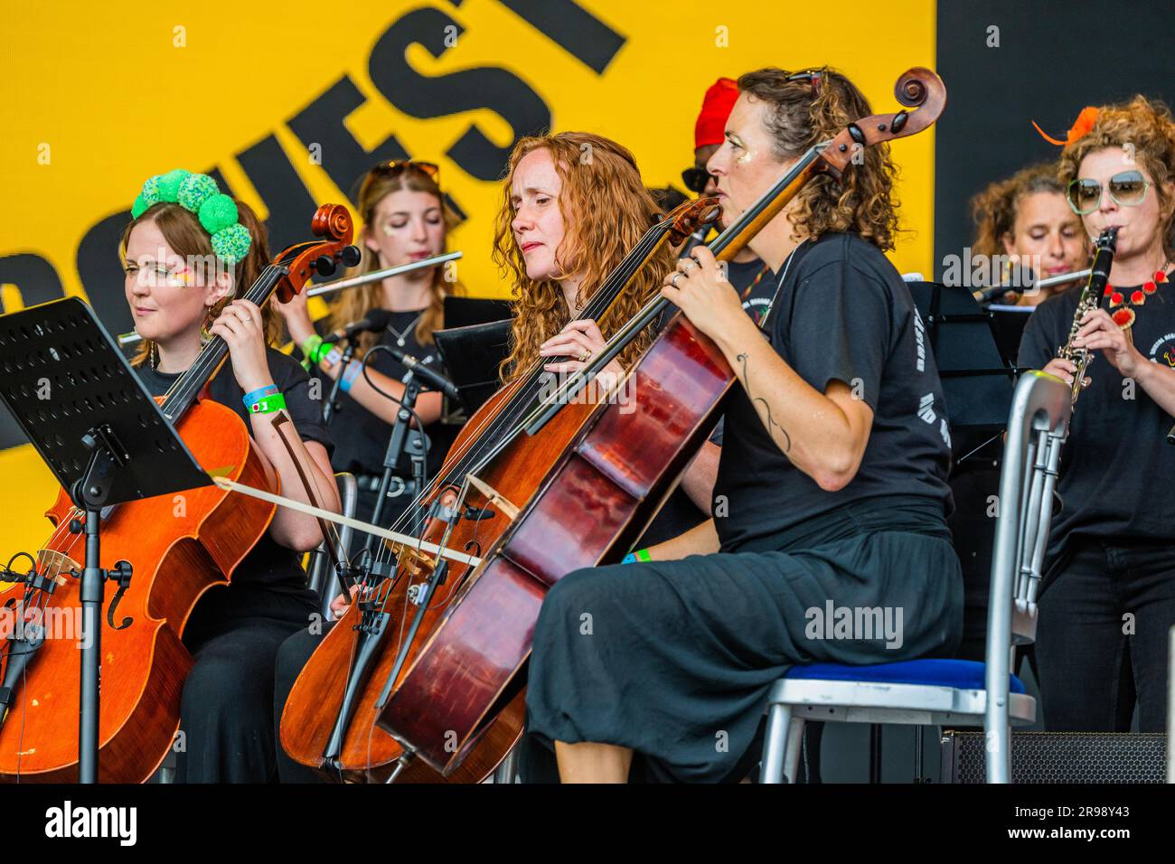 Glastonbury, UK. 25th June, 2023. The Bristol Reggae Orchestra ...