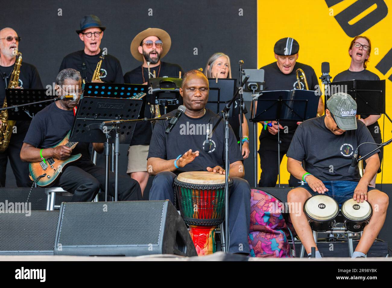 Glastonbury, UK. 25th June, 2023. The Bristol Reggae Orchestra ...