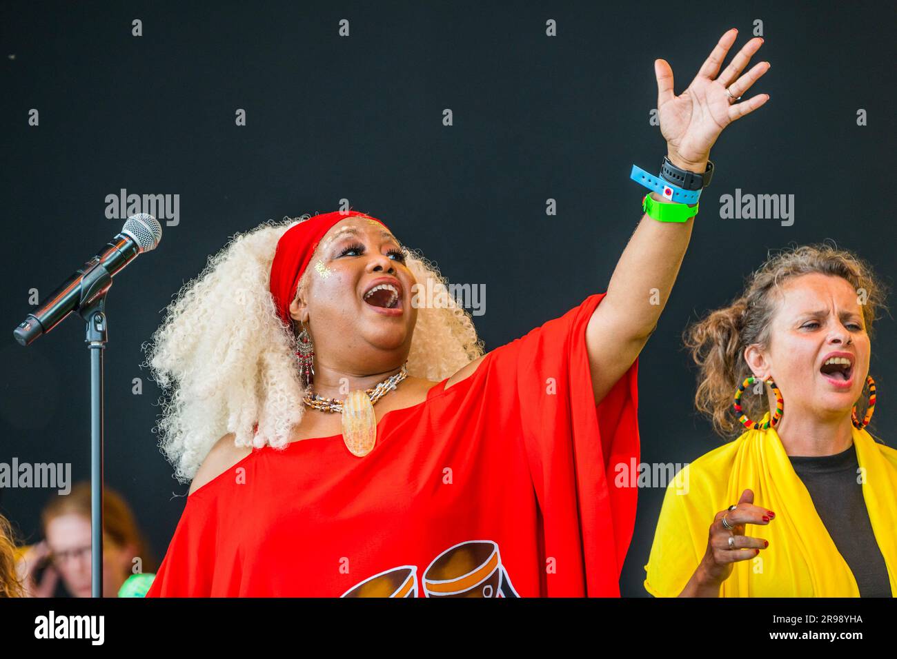 Glastonbury, UK. 25th June, 2023. The Bristol Reggae Orchestra ...