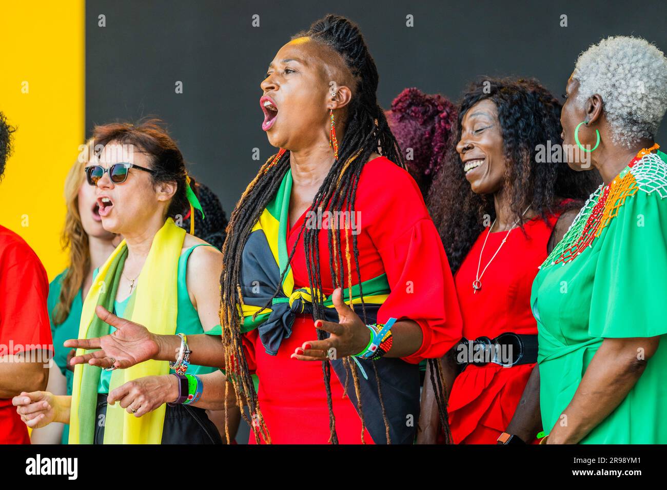 Glastonbury, UK. 25th June, 2023. The Bristol Reggae Orchestra ...