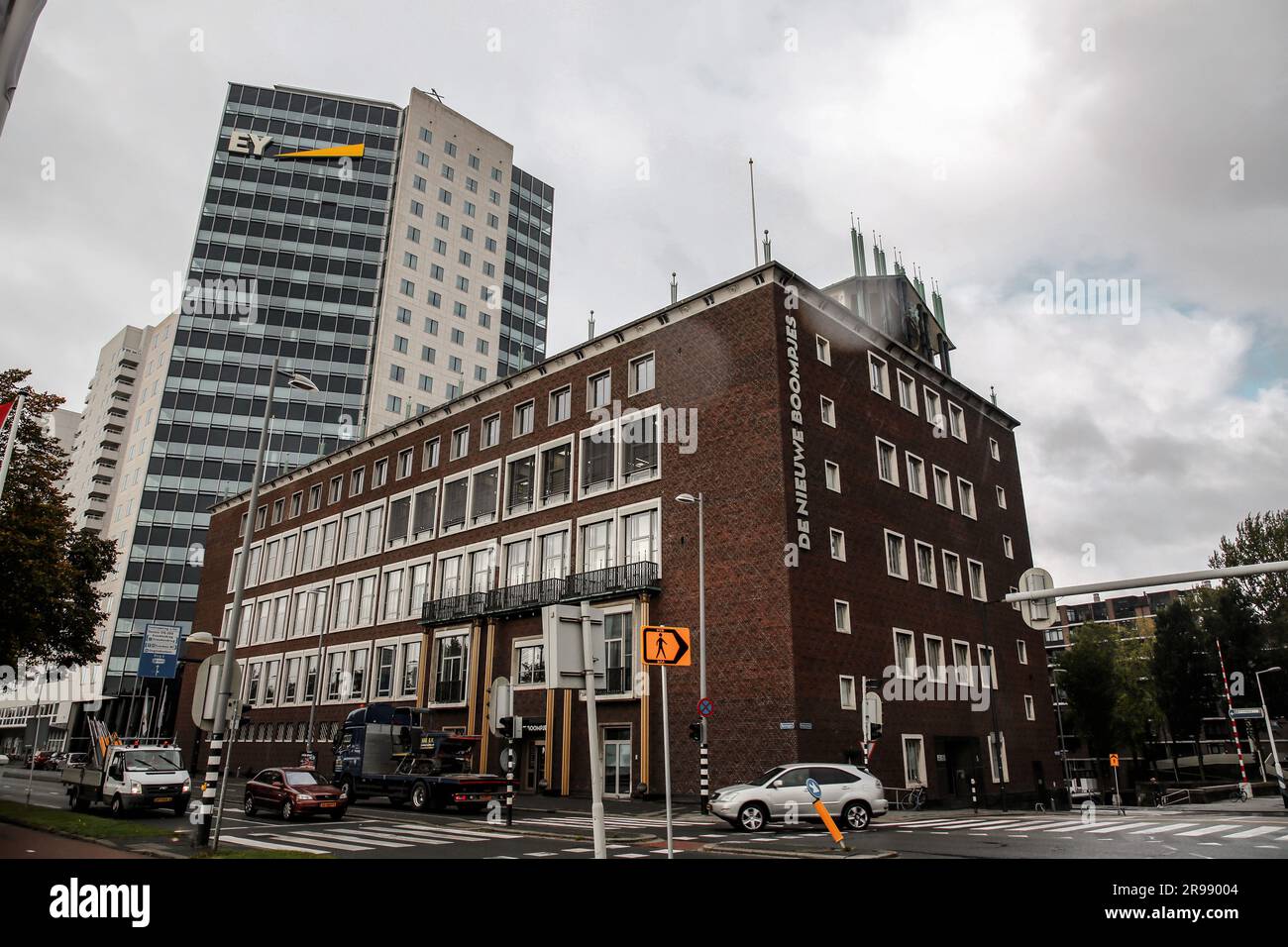Rotterdam, Netherlands - October 8, 2021: Street view and generic ...