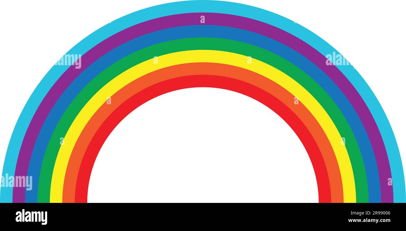 Spectrum of light on white Stock Vector Images - Alamy