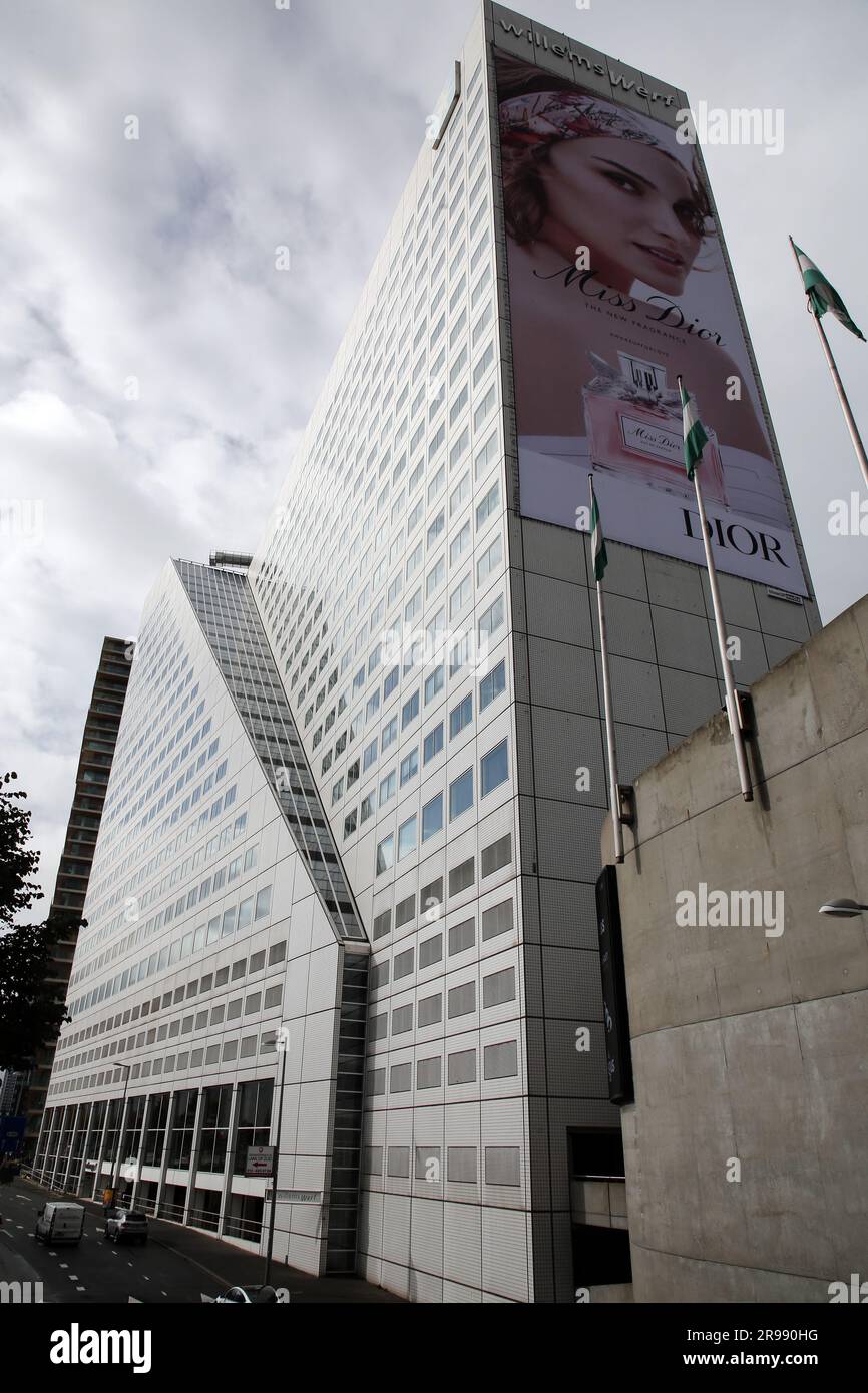 Rotterdam, Netherlands - October 6, 2021: Modern business towers ...