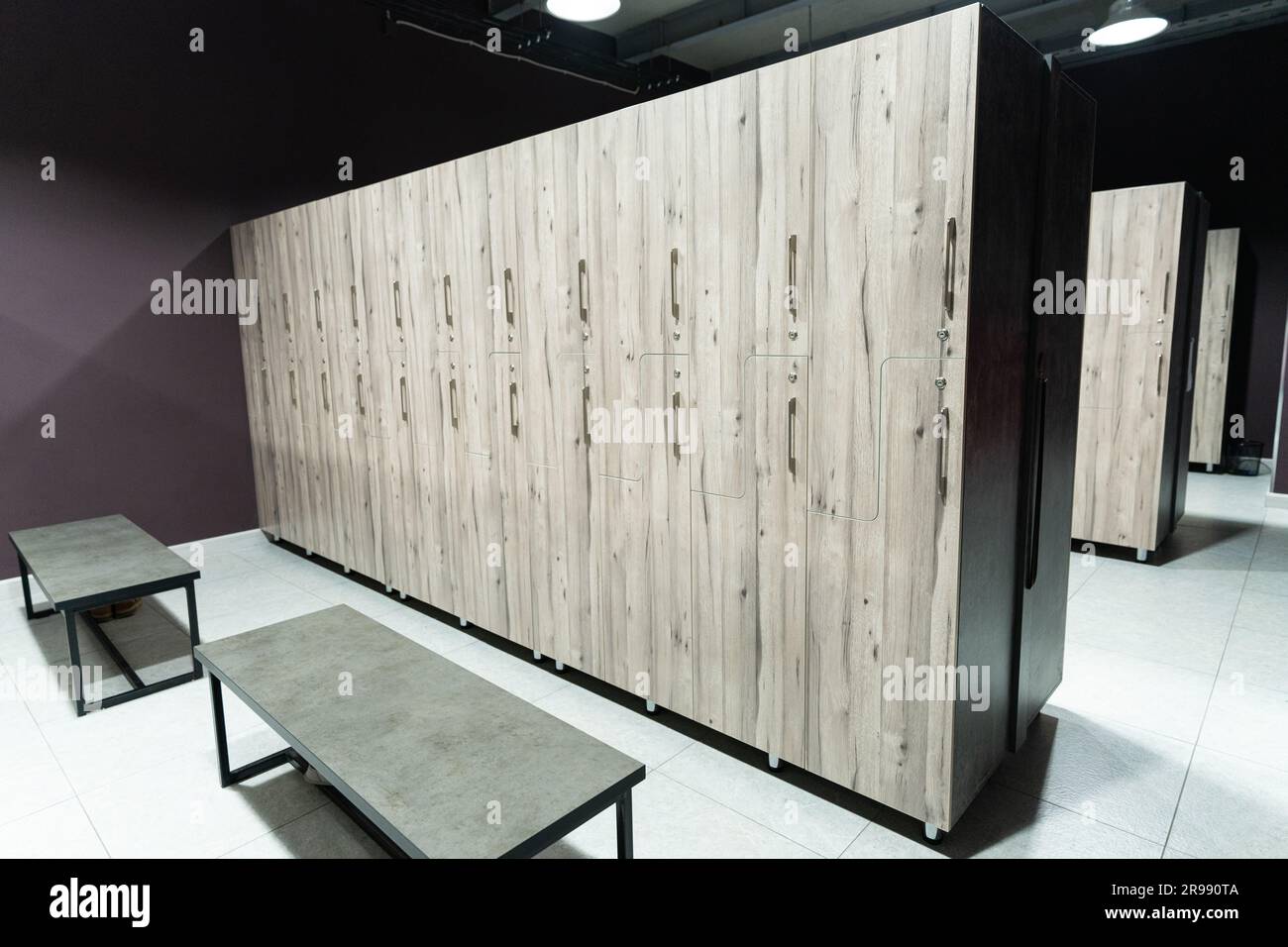 locker room at the gym closeup Stock Photo - Alamy