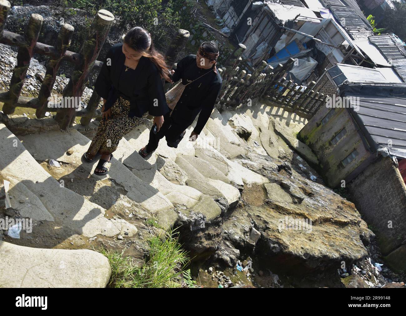 Bandung Regency, West Java, Indonesia. June 25, 2023. Indigenous people ...