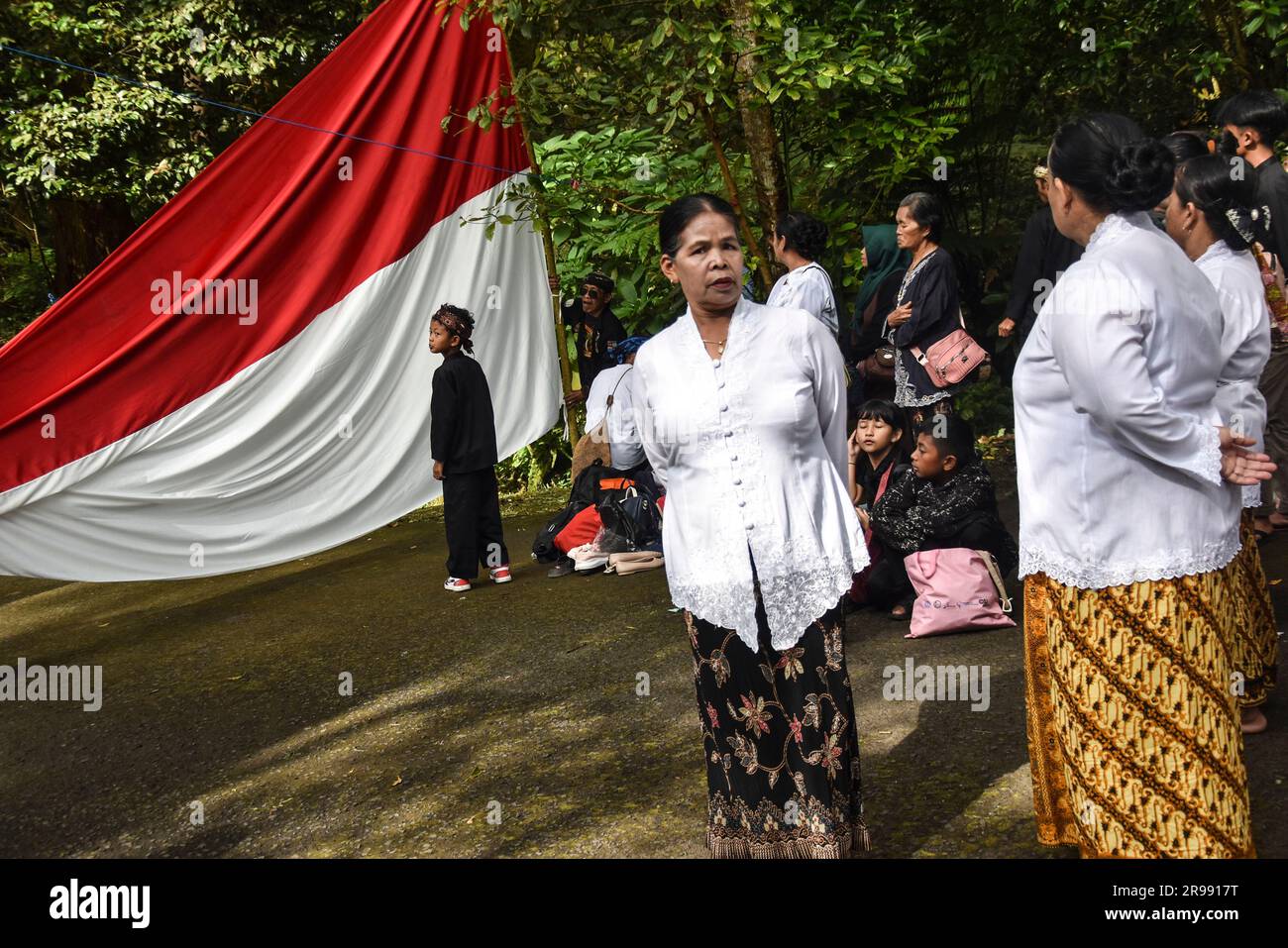 Bandung Regency, West Java, Indonesia. June 25, 2023. Indigenous people ...