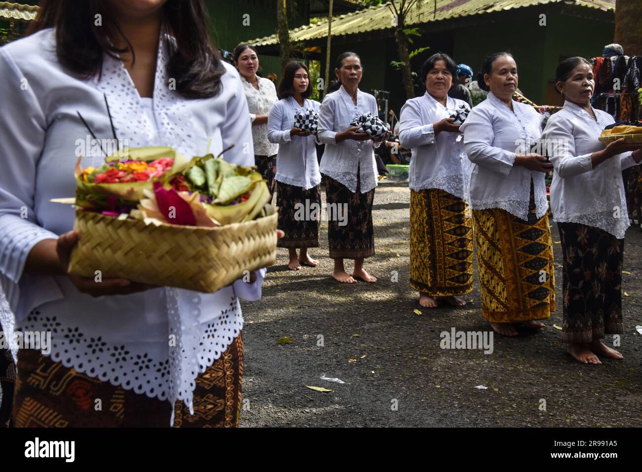 Bandung Regency, West Java, Indonesia. June 25, 2023. A number of women ...