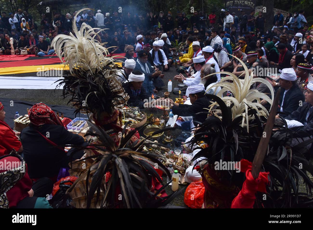 Bandung Regency, West Java, Indonesia. 25 June 2023. Indigenous peoples ...