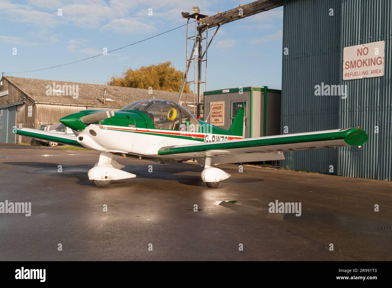 A Robin R.2160 at Sherburn in Elmet airfield Stock Photo - Alamy