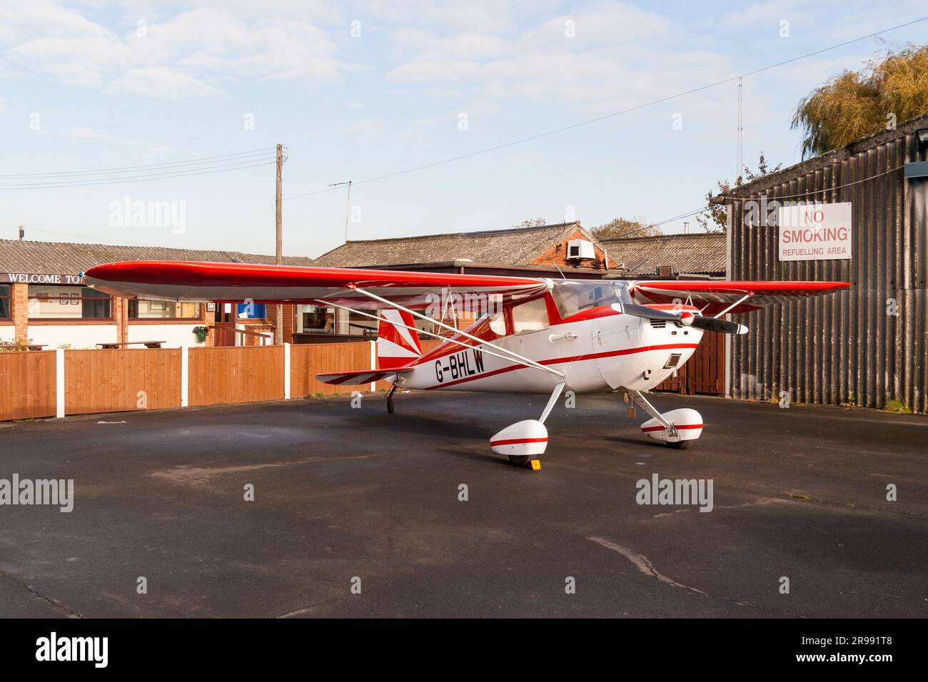 A Cessna 120 at Sherburn in Elmet Stock Photo - Alamy