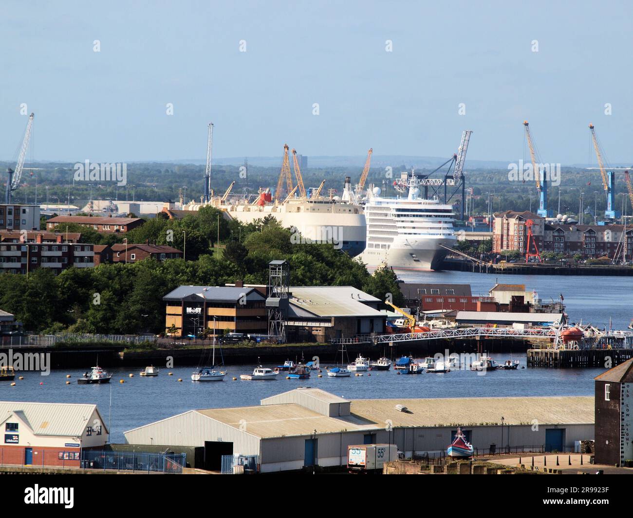 'Brilliant Ace Vehicle Carrier' sailing alongside the moored 'Amazon ...