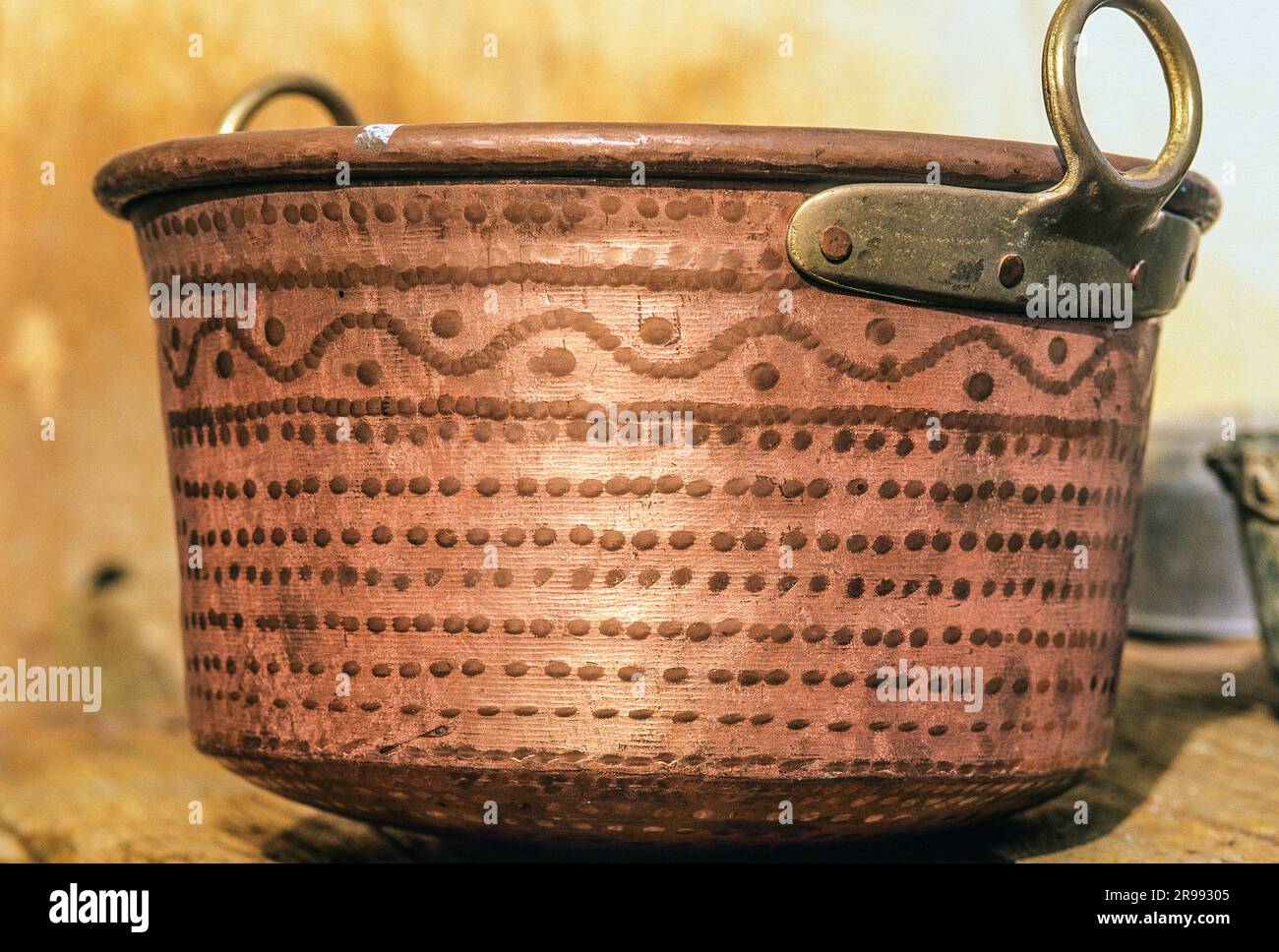 Italy Sardinia Isili - The Master of Copper Luigi Pitzalis Stock Photo ...