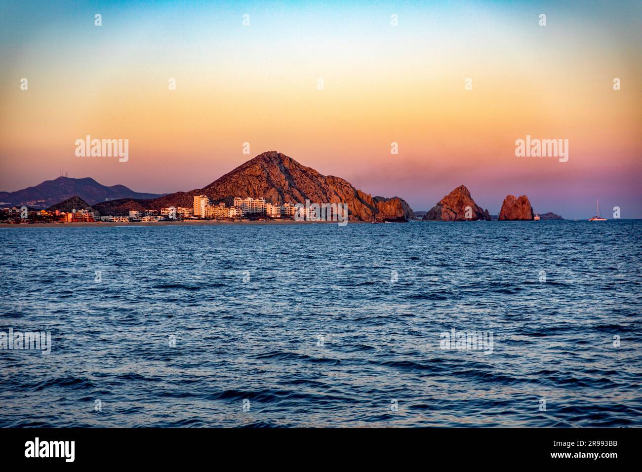 Beautiful sunset from the town of Cape Saint Luke in the Gulf of ...