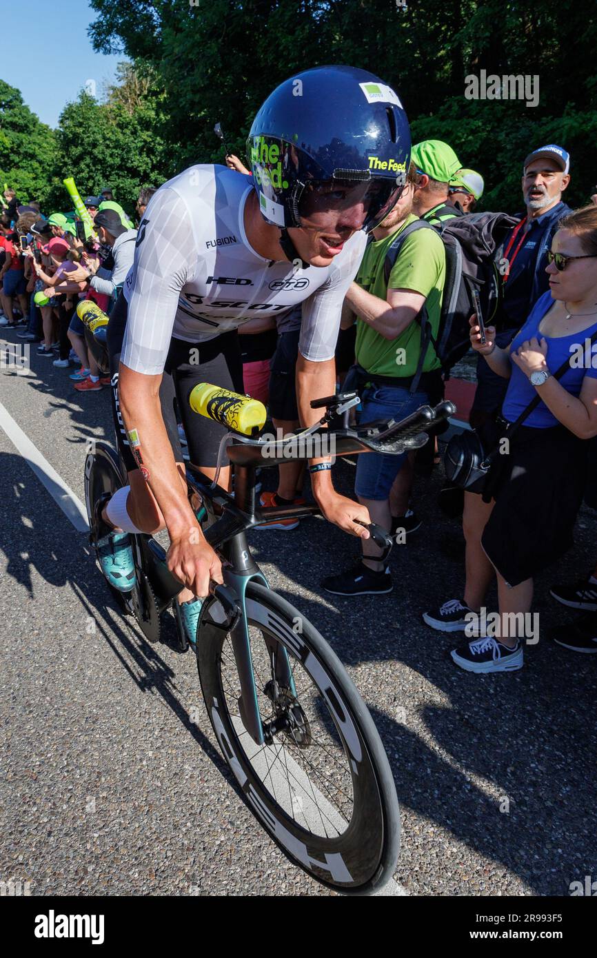 Hilpoltstein, Germany. 25th June, 2023. Magnus Ditlev, triathlete from ...