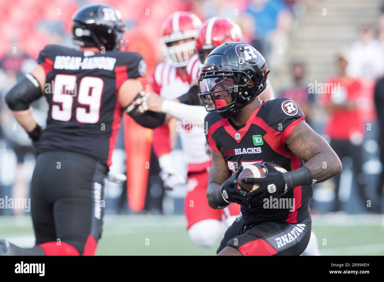 Ottawa, Canada. 15th June, 2023. Ottawa Redblacks DeVonte Dedmon (17 ...