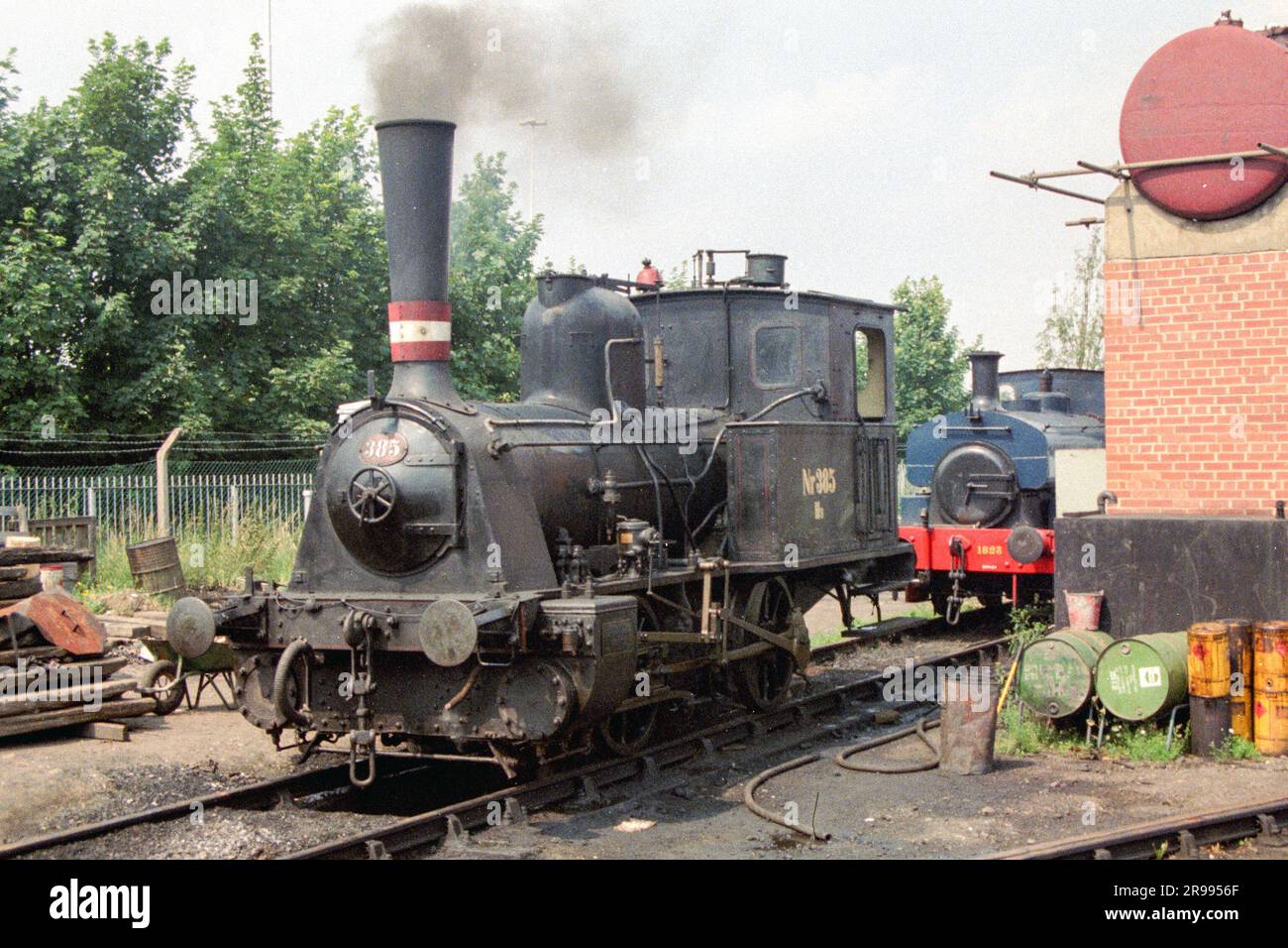 A steam locomotive on the Middleton Railway, Leeds in 1991 Stock Photo ...