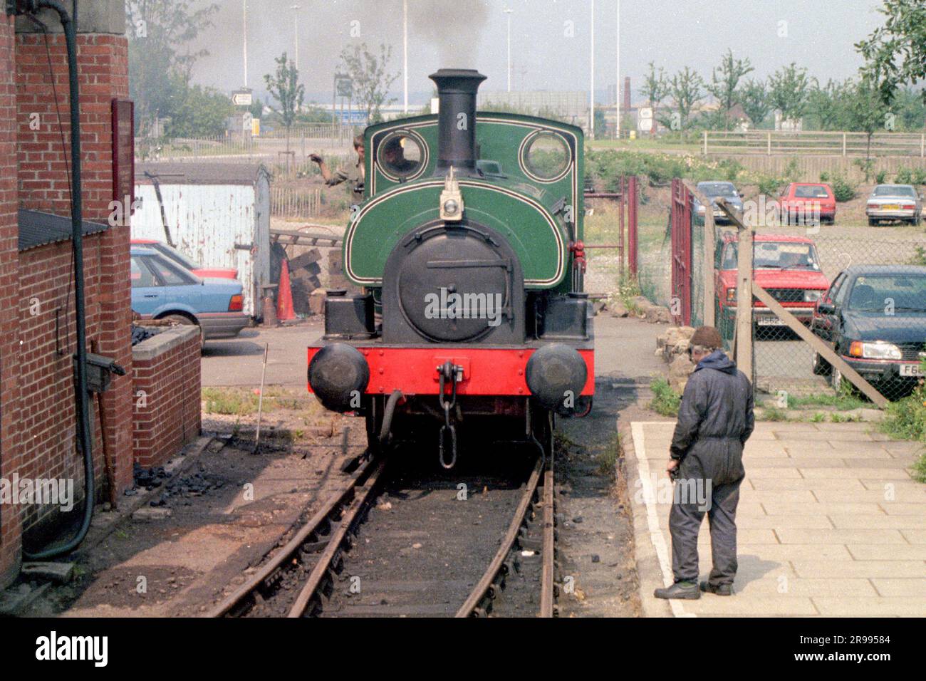 A steam locomotive on the Middleton Railway, Leeds in 1991 Stock Photo ...