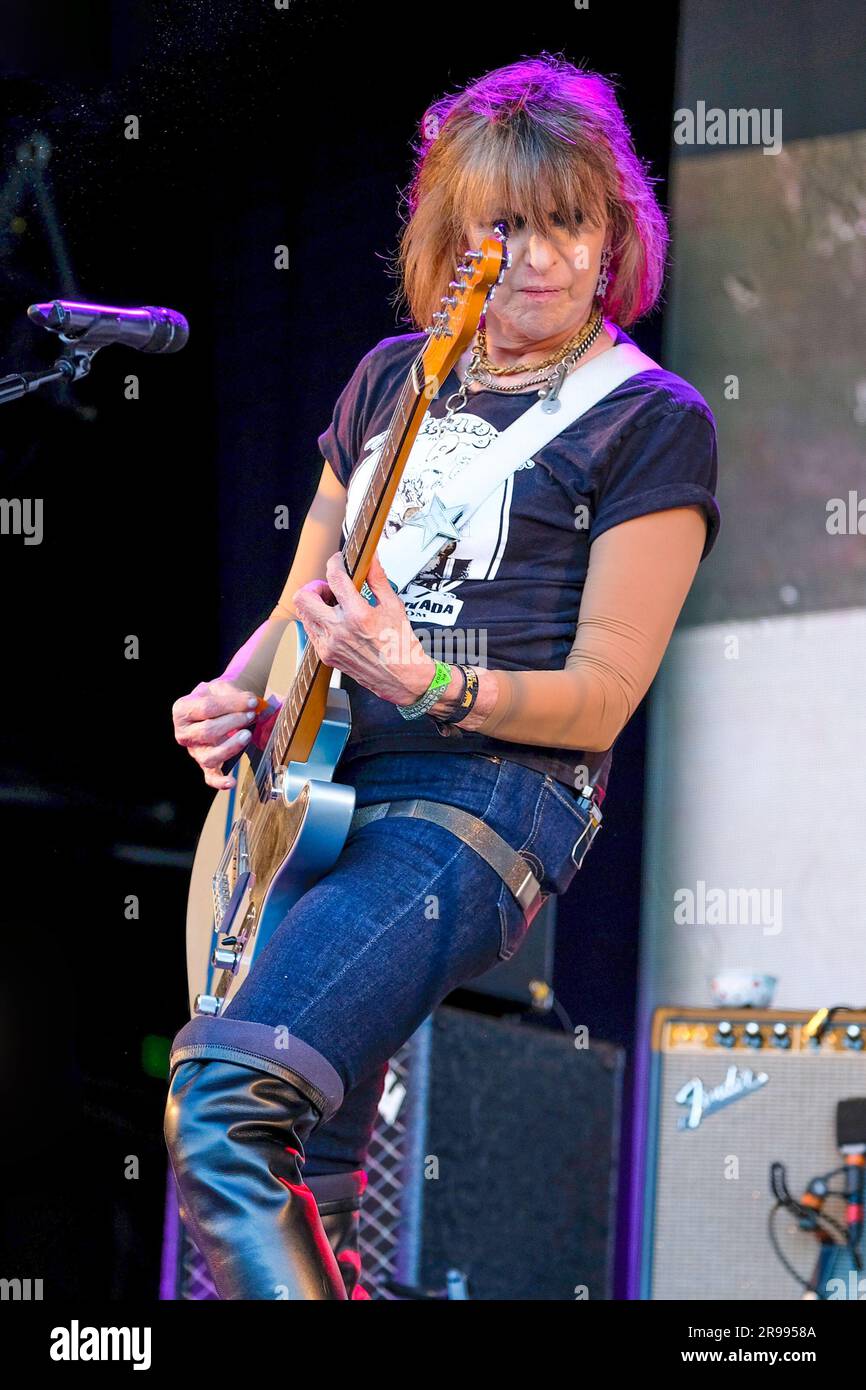 Pilton, UK. 24th June, 2023. Christine Ellen Hynde, known ...