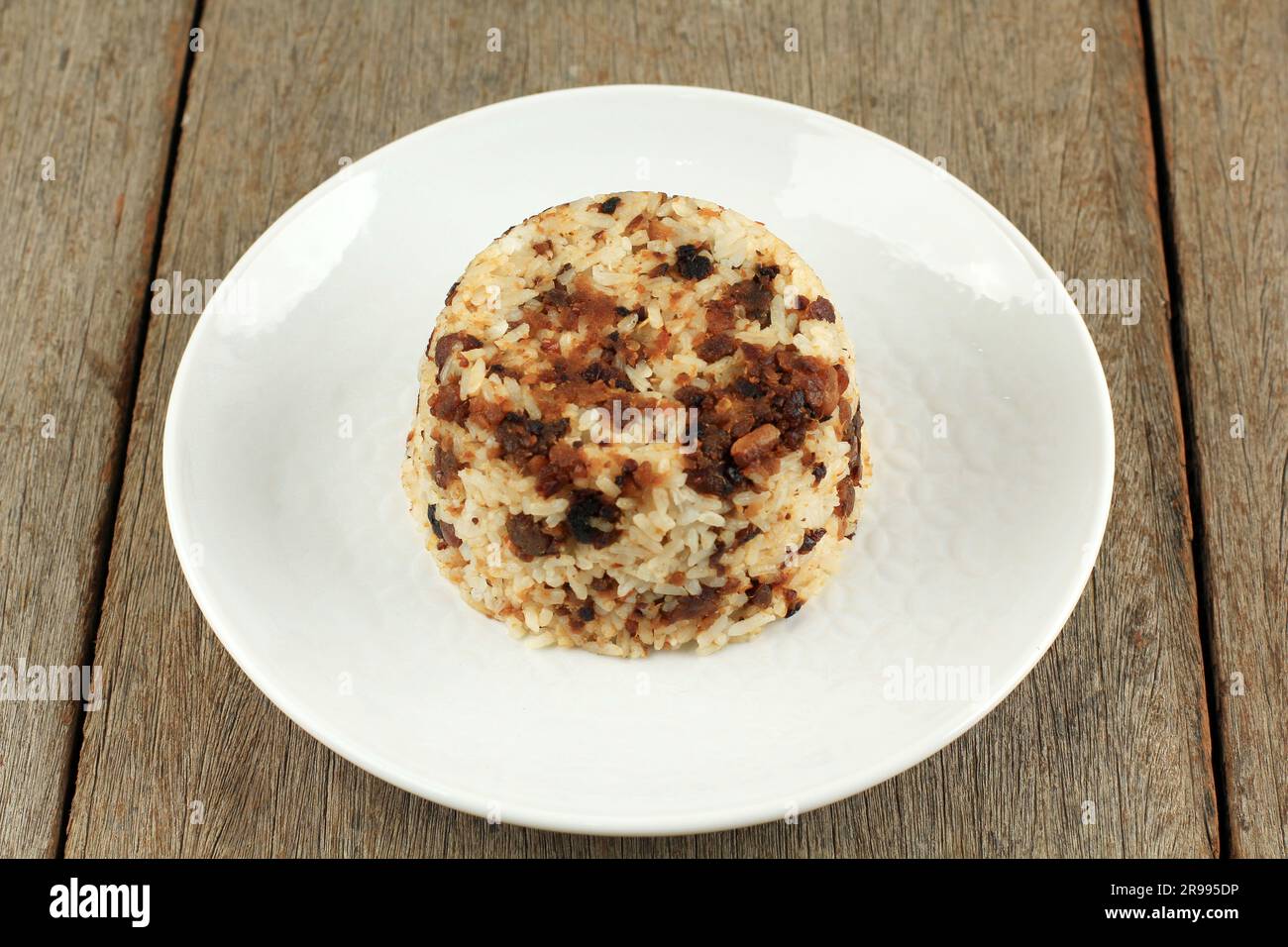 Nasi Tutug Oncom Rice or Nasi Oncom, Mixed Rice with Fermented Peanut ...