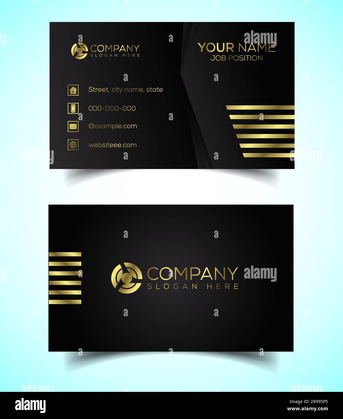 Creative and modern corporate business card template Stock Vector Image ...