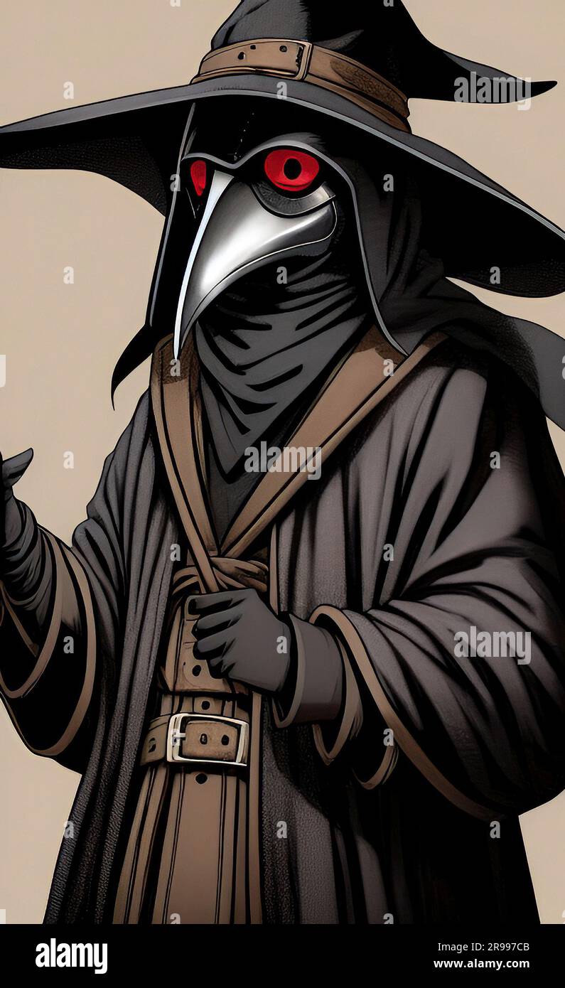 Black Death Doctor Cartoon