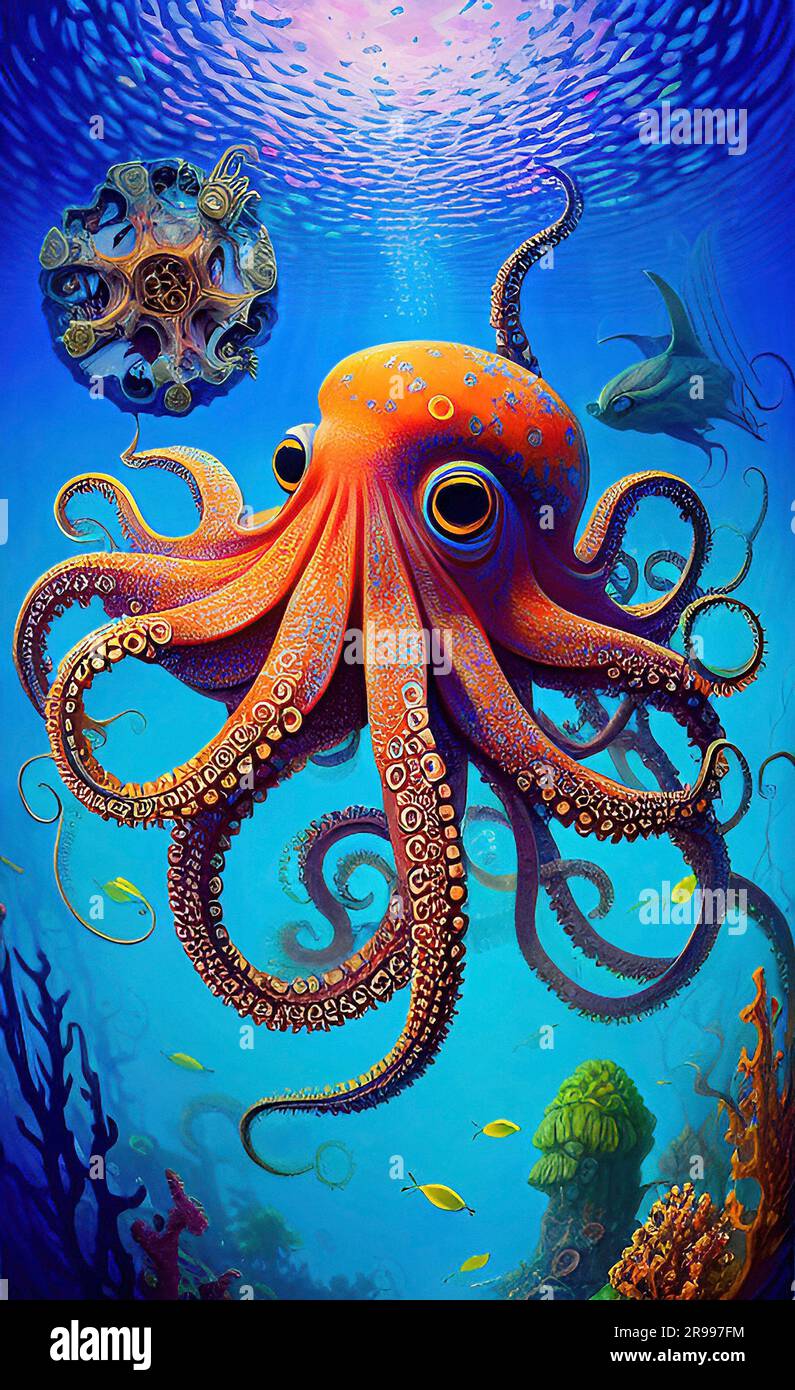 Giant Octopus Art