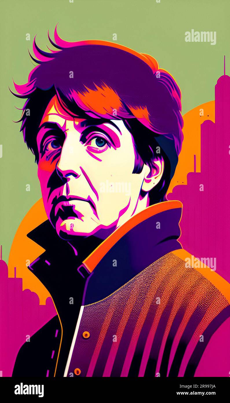 Paul mccartney illustration hi-res stock photography and images - Alamy