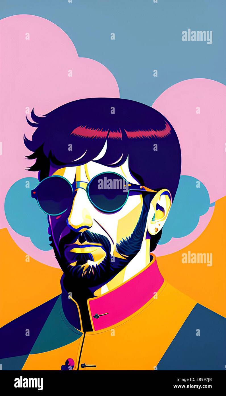Ringo starr illustration hi-res stock photography and images - Alamy