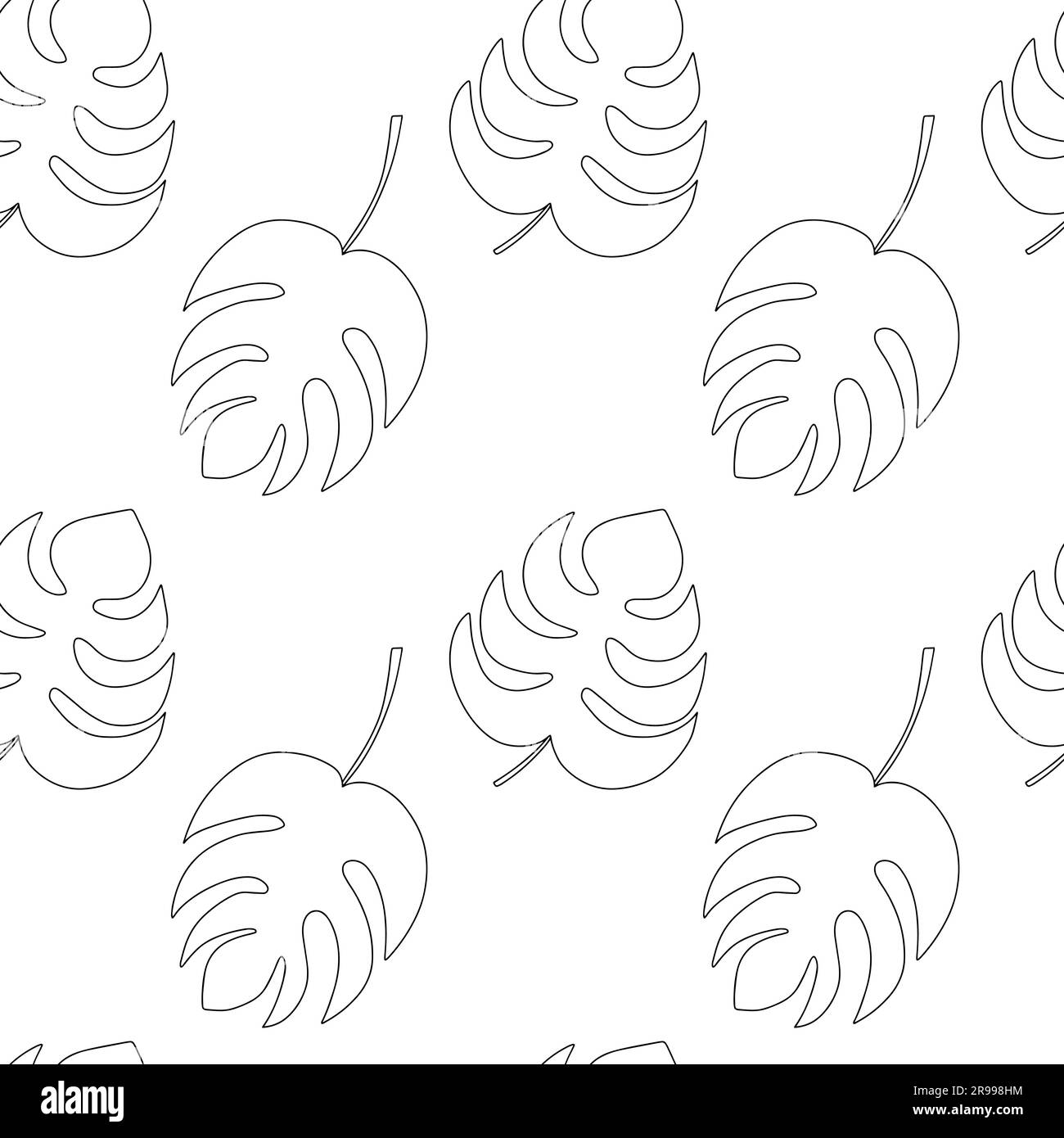 Monstera leaf seamless pattern Stock Vector Image & Art - Alamy