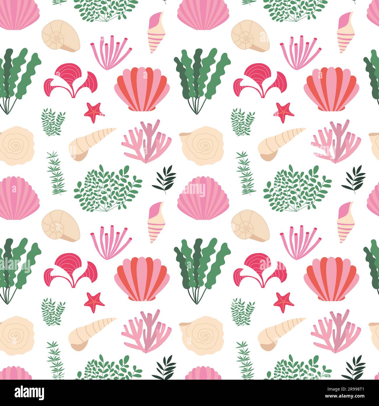 Vector flat algae pattern Stock Vector Image & Art - Alamy