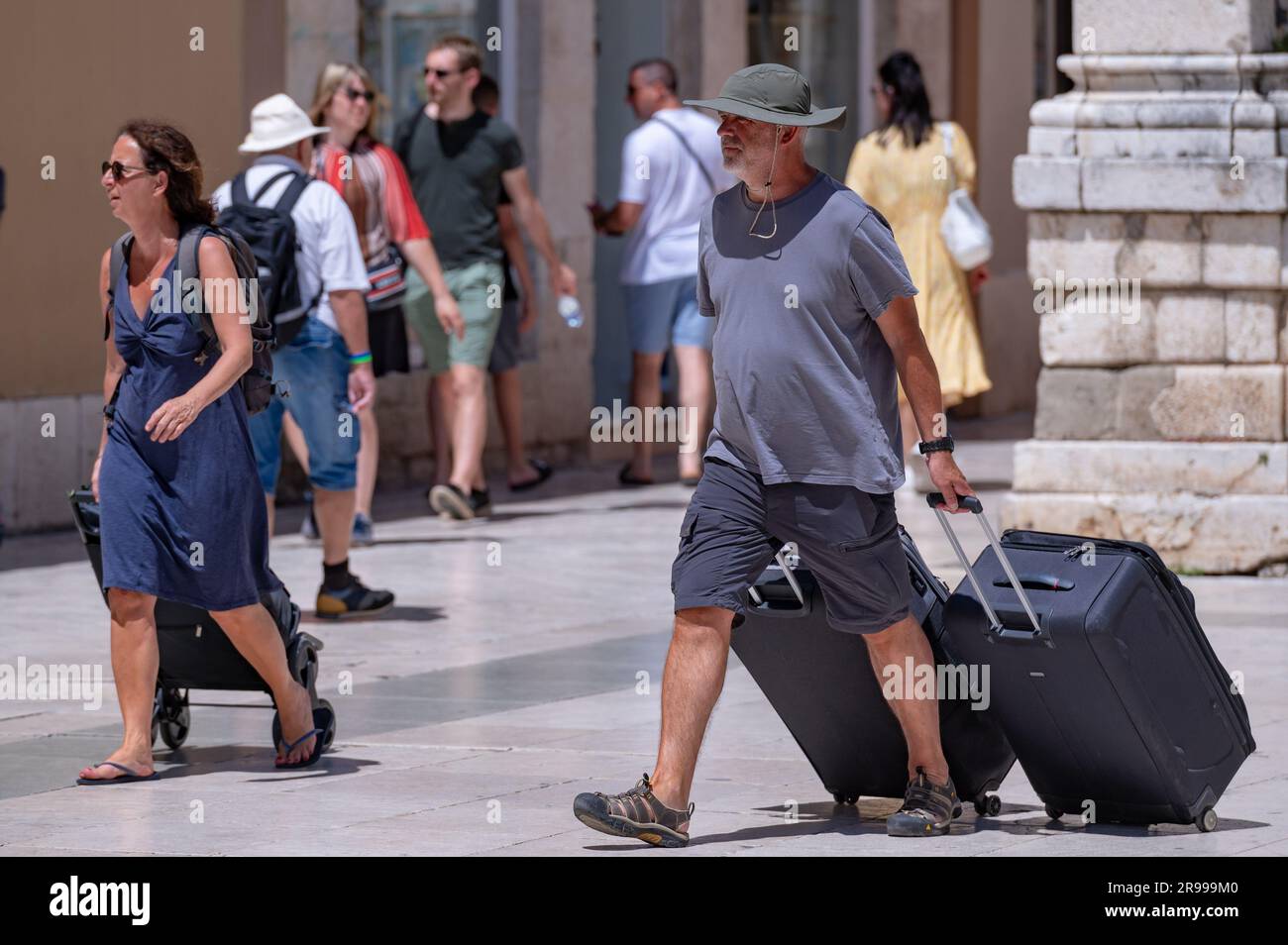 Zadar, Croatia. 25th June, 2023. Tourists from all around the world ...
