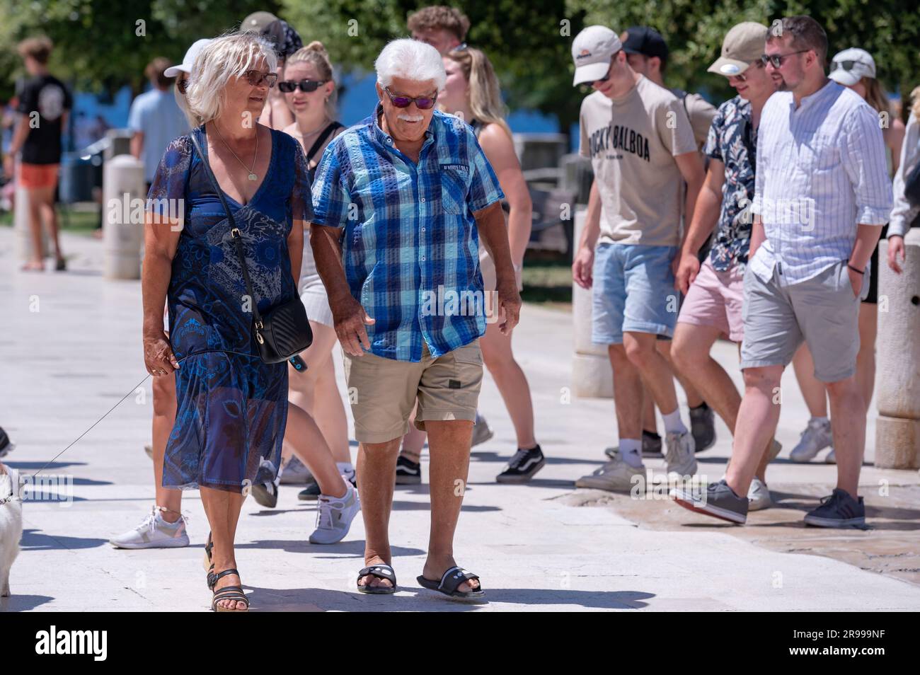 Zadar, Croatia. 25th June, 2023. Tourists from all around the world ...