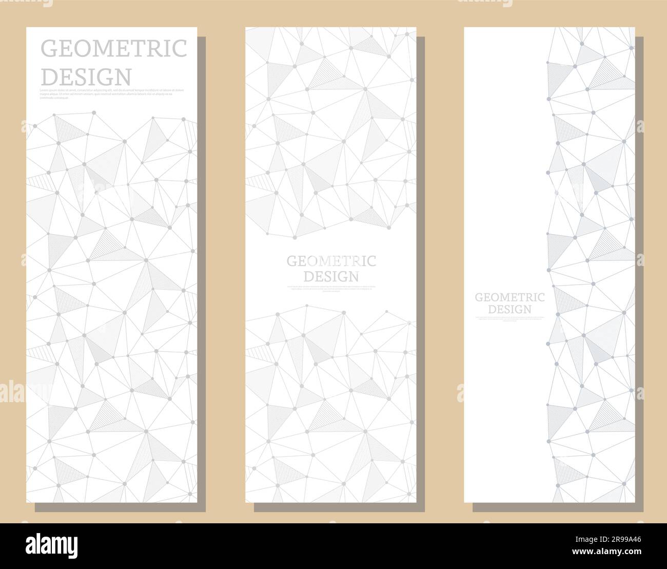 Abstract triangle design. A set of templates for creative design ...